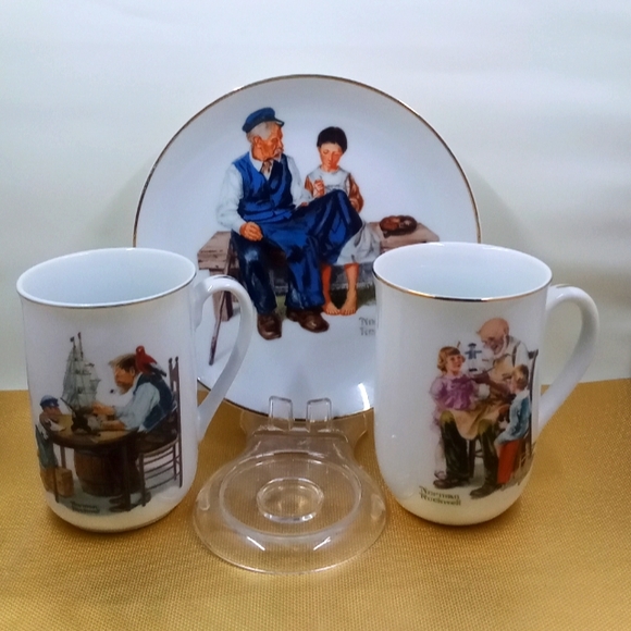 Norman Rockwell | Kitchen | Norman Rockwell Cups Plate Collectables ...